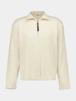 Commas Textured Cotton Pullover - Beige