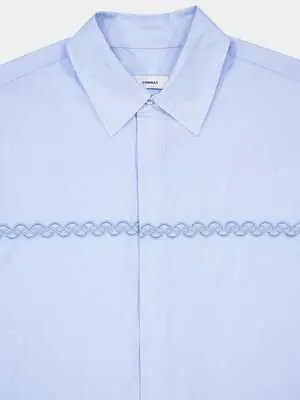 Commas Embroidered Cotton Voile Shirt