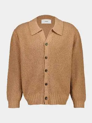 Commas Hazelnut Textured Knit Cardigan - Brown