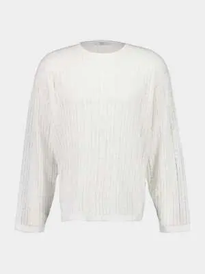 Commas Pointelle Sweater