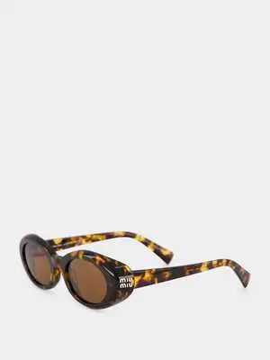 Miu Miu Rêverie Tortoiseshell Sunglasses - Brown