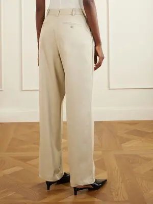 THE FRANKIE SHOP Norstrand Cotton-blend Wide-leg Pants