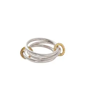 SPINELLI KILCOLLIN Solarium Sterling, 18-karat Gold And Diamond Ring - Silver