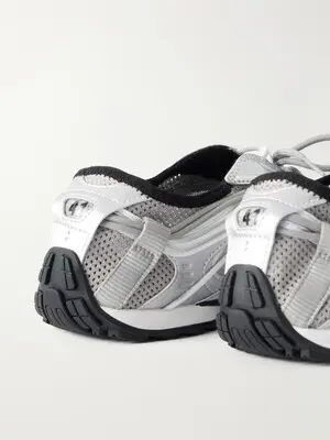 Balenciaga Radar Rubber-trimmed Slip-on Sneakers - Silver