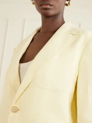 Polo Ralph Lauren Linen Blazer - Yellow