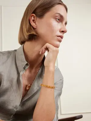 Jia Jia Oracle 14-karat Gold Citrine Bracelet - Orange