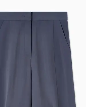 Giorgio Armani Technical-cady Wide-leg Trousers