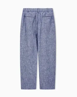 Giorgio Armani Pleated Linen Trousers