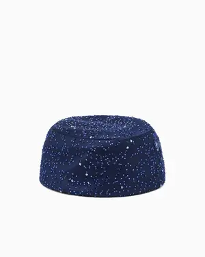 Giorgio Armani Cap With Rhinestones - Blue