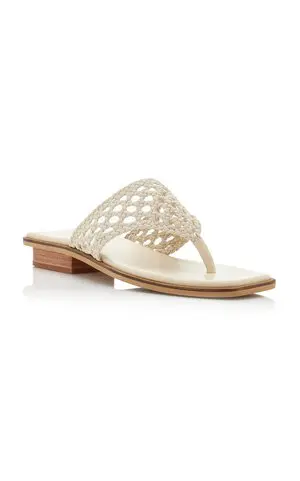 BEMBIEN La Isla Tess Woven Leather Sandals