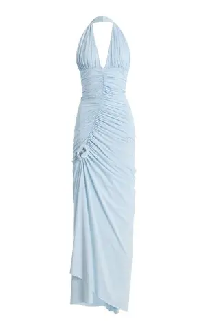 MAYGEL CORONEL La Isla Isola Jersey Maxi Dress - Light Blue
