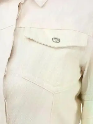 Sportmax Button-up Short-sleeve Shirt - Neutrals