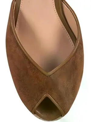 Veronica Beard Pasina Suede Wedge Espadrilles - Brown
