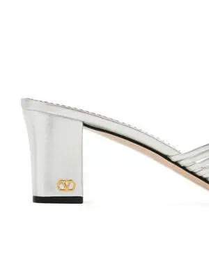 Valentino Garavani Annet Slide Sandals - Silver