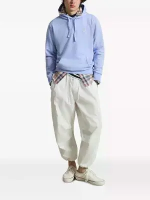 Polo Ralph Lauren Logo-embroidered Hoodie - Blue