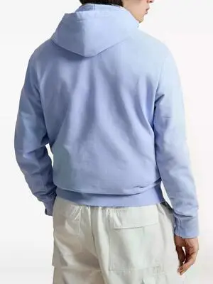 Polo Ralph Lauren Logo-embroidered Hoodie - Blue