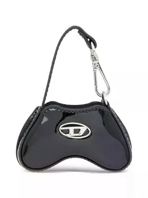 DIESEL® Oval D Bag Charm - Black