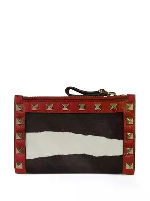 Valentino Garavani Rockstud Animal-print Coin Purse