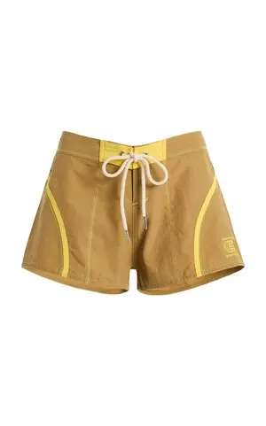 MADE SOME Nylon Micro Shorts - Brown