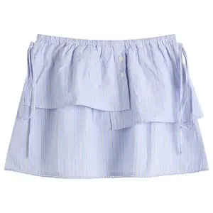 DAMSON MADDER Inka Mini Skirt Convertible Top - Blue
