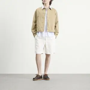 Auralee Garment-dyed Finx Light Chino Blouson - Beige