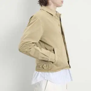 Auralee Garment-dyed Finx Light Chino Blouson - Beige