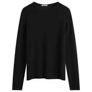 Auralee Summer Cashmere Knit Jumper - Black