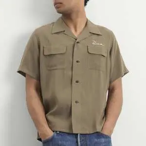 Visvim Judd Short Sleeve Shirt - Brown