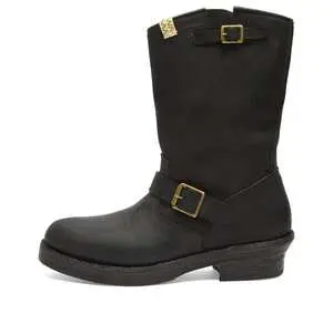 Visvim Folk Buckle Ankle Boot - Black