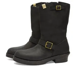 Visvim Folk Buckle Ankle Boot - Black