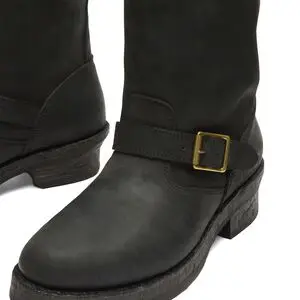 Visvim Folk Buckle Ankle Boot - Black