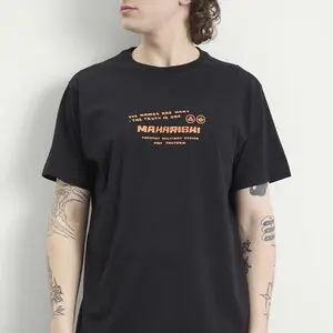 MAHARISHI Japanese Menko Card T-shirt - Black