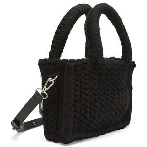 CHARLES JEFFREY Apple Charm Bucket Bag - Black