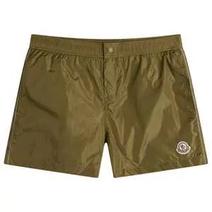 Moncler Nylon Swim Shorts - Green
