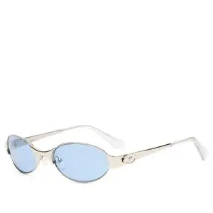 Le Specs Le Specs Frostbite Sunglasses Silver/blue Tint