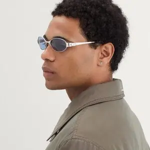 Le Specs Frostbite Sunglasses - Silver/blue Tint