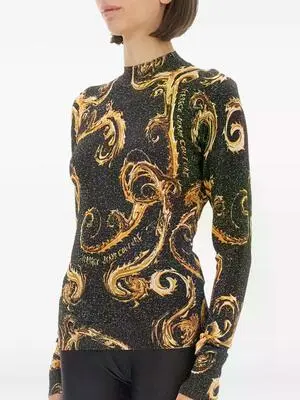 Versace Printed Sweater - Black