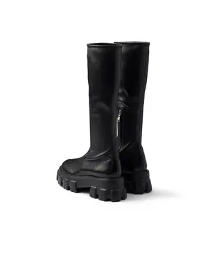 Prada Monolith Stretch Nappa Leather Boots