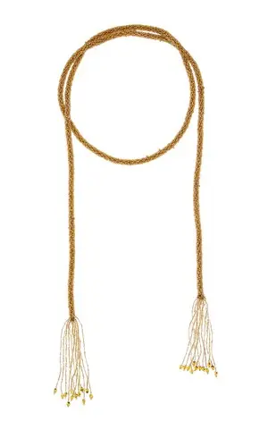 BEN-AMUN La Isla Resin Lariat Necklace
