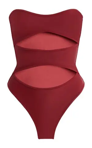 Ay Que Calor Exclusive La Isla Vera One-piece Swimsuit - Burgundy