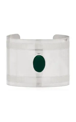 Le Sundial Exclusive La Isla Agate Silver-plated Bangle