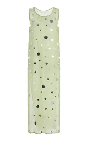 Chan Luu La Isla Sequined Tunic - Green