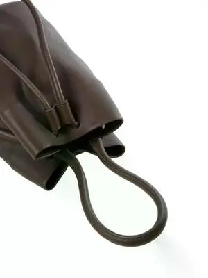 UMA WANG Small Drawstring Bucket Bag - Brown