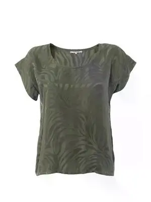 Saint Laurent Zebra-pattern Jacquard T-shirt