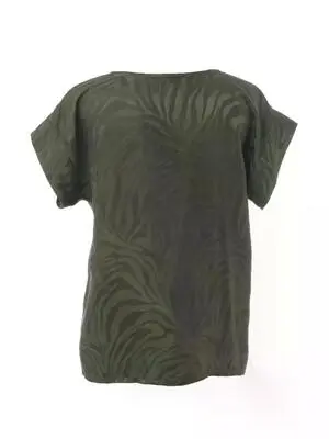 Saint Laurent Zebra-pattern Jacquard T-shirt