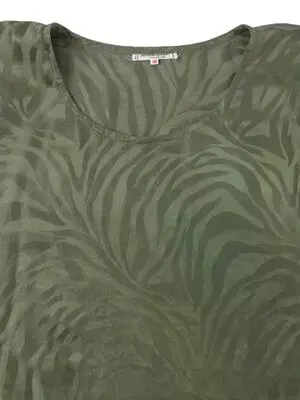Saint Laurent Zebra-pattern Jacquard T-shirt