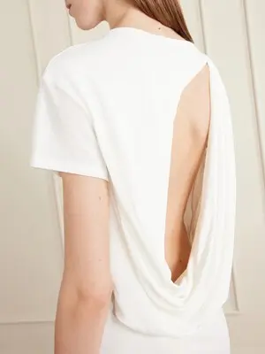 Jacquemus La Robe Mistral Open-back Crepe Mini Dress - White