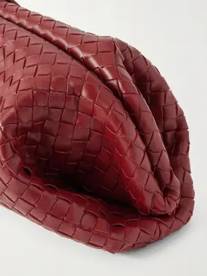 Bottega Veneta Lauren 1979 Intrecciato Leather Clutch - Red