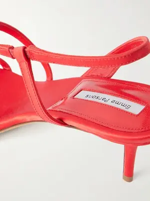 EMME PARSONS Delicat Satin Pumps - Red