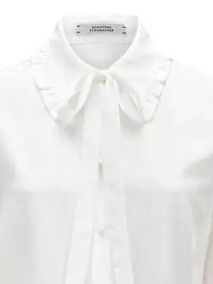 Dorothee Schumacher Ruffled Tie Neck Blouse